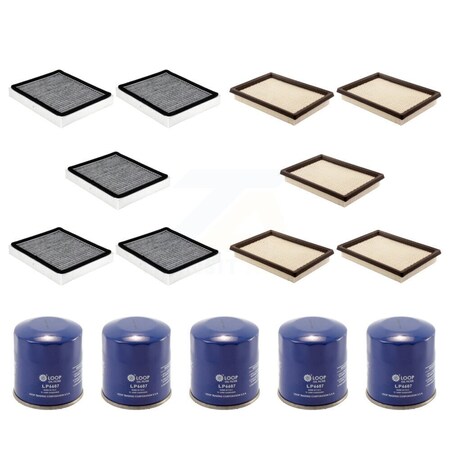 Pur 5X Air + 5X Cabin + 5X Engine Oil Filter 15 Total Kit For INFINITI ...