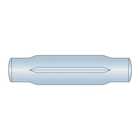 Huyett Type U Grooved Pin, Zinc Plated Low Carbon Steel, 0.188 in Dia x ...