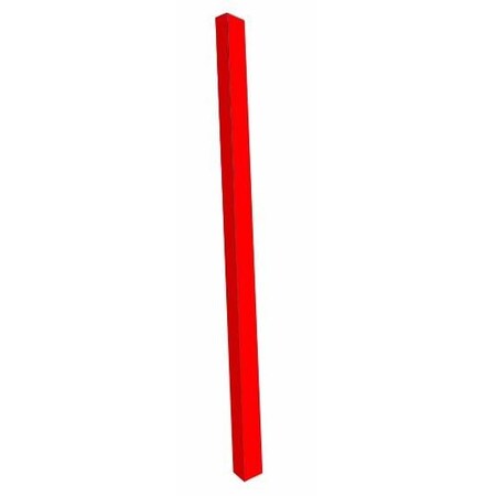 Aarco Lawn Posts, Recommended for Double Sided Community Boards, Red ...