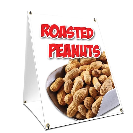 Signmission Roasted Peanuts, 24 Inch x 18 Inch A-frame Yard Sign ...