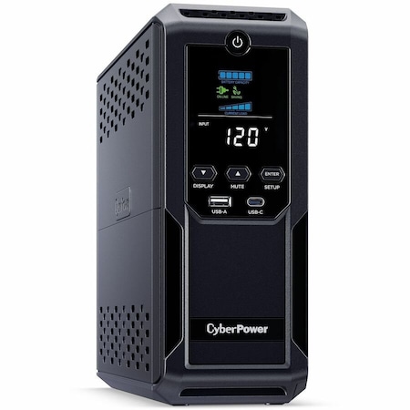 Cyberpower UPS System, 1350VA, Line Interactive, Out: 120V AC In: 120V ...