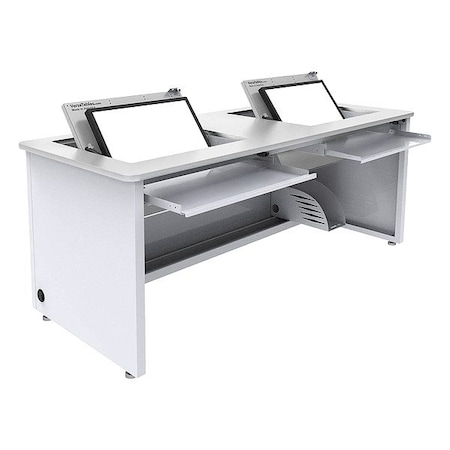 Versadesk Computer Desk, 30 in D X 29 in H, 60 in W X RSD6030-WW | Zoro