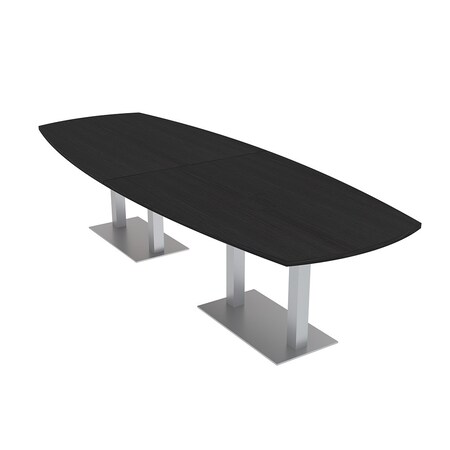 Skutchi Designs Arc Boat Conference Table, 45 in W, 120 in L, Black HAR ...
