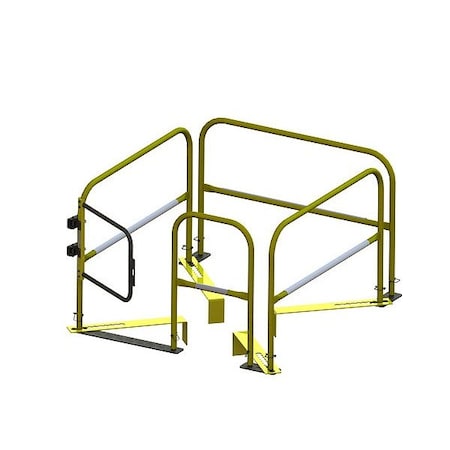 Garlock Safety Systems Manhole Guard Rail, Steel, 150 lb 427-002-001 | Zoro