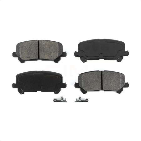 Sim Rear Semi-Metallic Disc Brake Pads For Honda Pilot Acura MDX ...