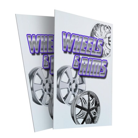 Signmission Wheels & Rims, Plastic Signs Only 24 Inch x 36 Inch ...