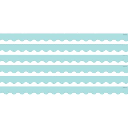 Teacher Created Resources Pastel Blue Scalloped Border Trim, 35 Feet ...