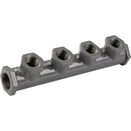 Pro-Flex 1/2''x1/2'' FIP CSST Iron Manifold with, 4 1/2'' Ports PFMN ...
