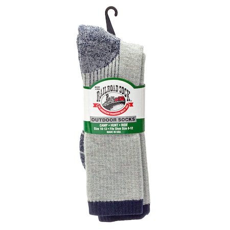 Railroad Sock Outdoor Merino Wool Crew Socks, Size 6-12 M ...
