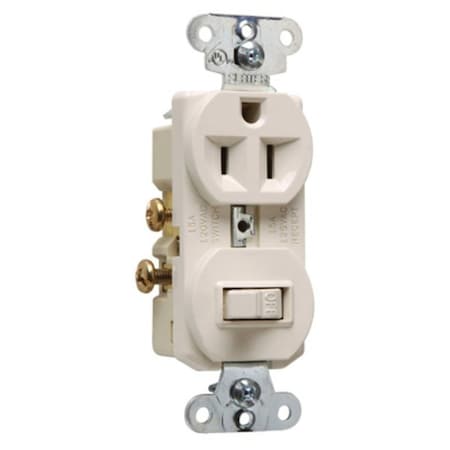 Legrand Combination Switch/Receptacle, 1 -Pole, 15 A, 120/125 V, NEMA ...
