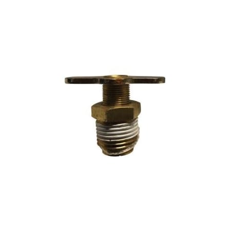 Midland Industries COCK DR 1/2IN MIP BRS 150 150PSI 0.87IN 46083 | Zoro