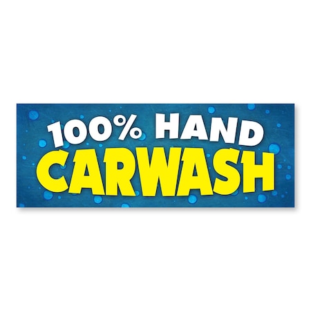 Signmission Hand Car Wash, 24 Inch, Decal D-24-30387 | Zoro