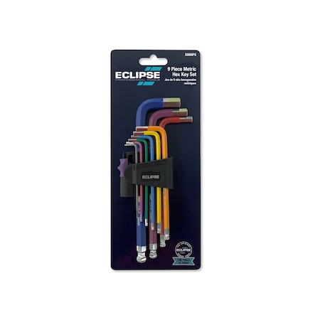 Eclipse Tools 9 pc Color-Coded Hex Key Set EHK9PS | Zoro