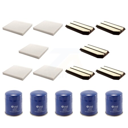Pur 5X Air + 5X Cabin + 5X Engine Oil Filter 15 Total Kit For 2006-2014 ...