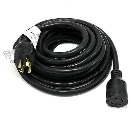 Liftcharger 25 Feet 30 Amp Generator Cord NEMA L14-30P/R 4 Prong Plug ...