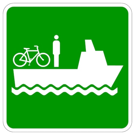 Sign Solutions Usa Passenger Only Ferry (Symbol), 30 in W x Square ...