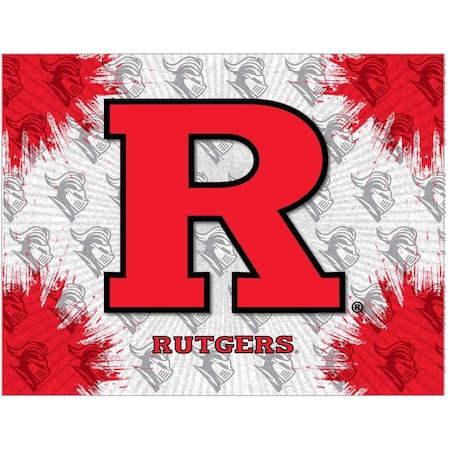 Holland Bar Stool Co Rutgers 15"x20" Canvas Wall Art LCnvs1520Rutger | Zoro