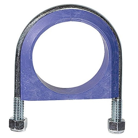 Zsi U-Bolt Pipe Clamp, 11.25"H, STL, 8"PipeSize HTUB8PA | Zoro