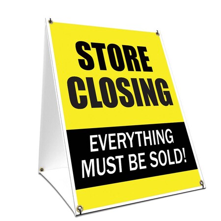 Signmission Store Closing, 24 Inch x 18 Inch A-frame Yard Sign, Plastic ...