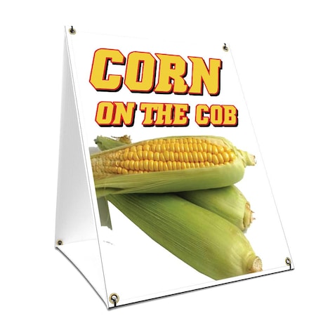 Signmission Corn On The Cob, 36 Inch x 24 Inch A-frame Yard Sign ...