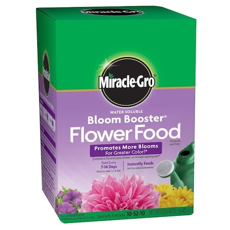 Miracle-Gro Bloom Booster 136001 Flower Food, 1 lb, Solid, 10-52-10 N-P ...