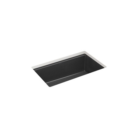 Kohler Billings 29 undermount single-bowl kitchen sink Matte Graphite ...