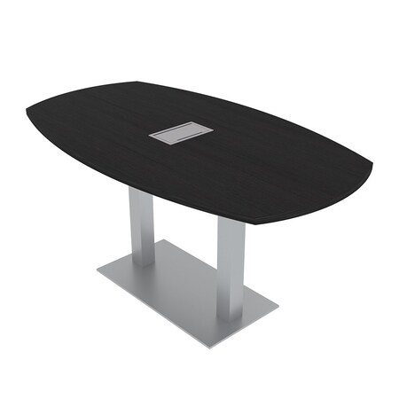 Skutchi Designs Arc Boat Conference Table, 36 in W, 72 in L, Black HAR ...