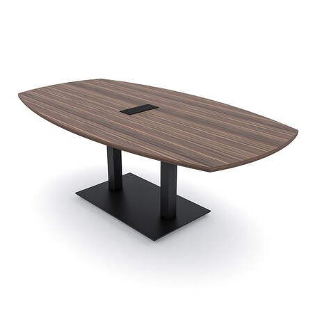 Skutchi Designs Arc Boat Conference Table, 45 in W, 84 in L, Brown HAR ...