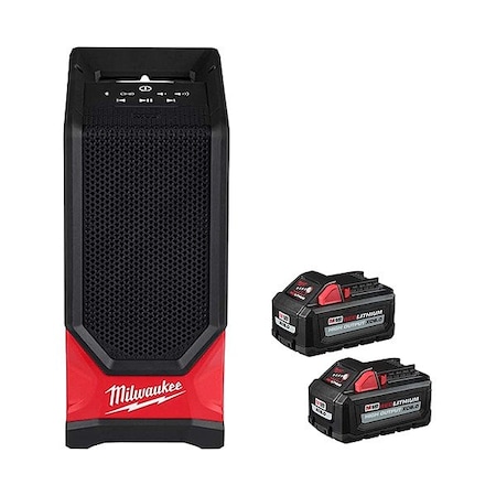 Milwaukee Tool M18 Speaker + M18 HO XC6.0 Battery (2PK) 2954-20,48-11 ...