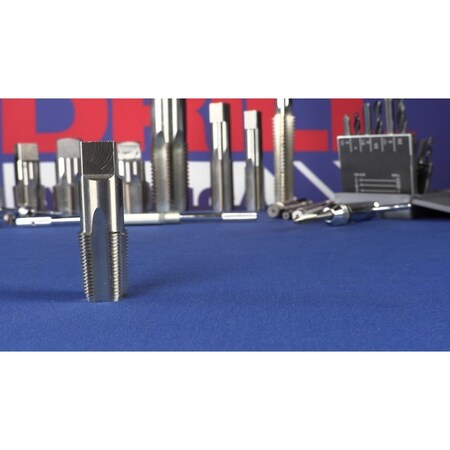 Drill America 3 Piece Carbon Steel NPT Pipe Tap Set (1" 1-1/4" and 1-1/ ...