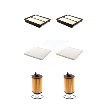 Pur 2x Air + 2x Cabin + 2x Engine Cartridge Oil Filter 6 Total Kit For ...