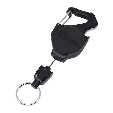 Key-Bak Key Commander, Black, 36'' Black Cord, Split Ring and Gear ...