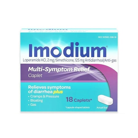 Imodium Multi-Symptom Anti-Diarrheal 125 mg - 2 mg Strength Caplet ...