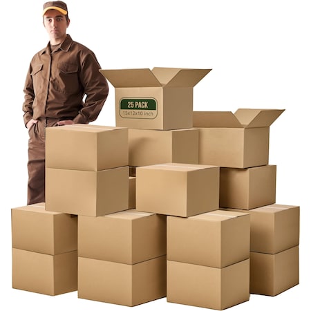 Simple Deluxe Moving Boxes 24x18'x12', Corrugated Cardboard Box, Large ...