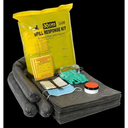 Spill Hero Spill Kit, 9 gal Volume Absorbed per Kit, 6 7/8 gal Capacity ...