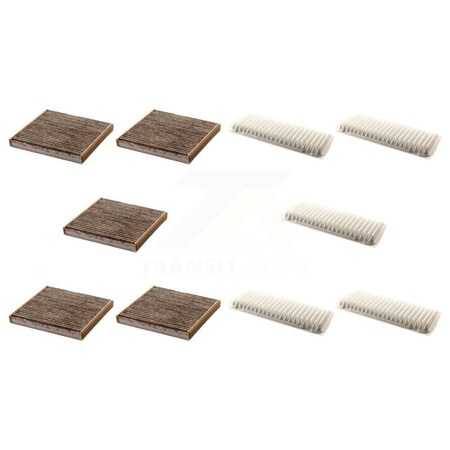 Pur 5x Air + 5x Cabin Filter 10 Total Kit For Toyota Highlander KFL ...