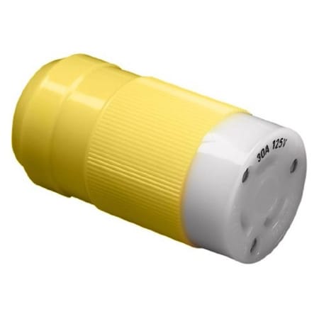 Marinco 30 amp Power Cord Adapter - Connecting RV Power Inlet, Yellow ...