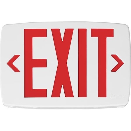Lithonia Lighting Exit Sign, White, 1 Face(s), LED, Nickel Cadmium LQM ...