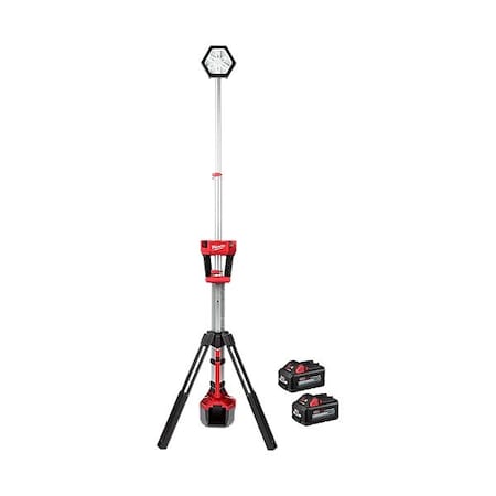 Milwaukee Tool M18 Tower Light, Ho Xc6.0 Battery 2131-20,48-11-1862 | Zoro