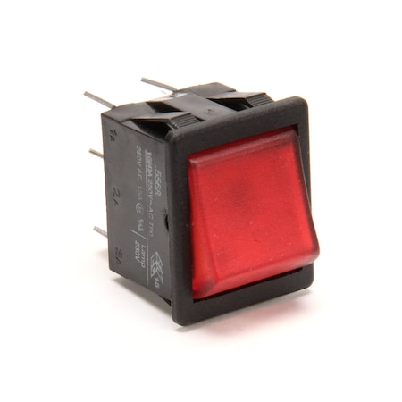 Moffat Rocker Switch, Red Lighted, 6 Terminal M013543 | Zoro