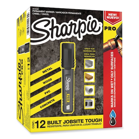 Sharpie Markers, Chisel Tip, 12 PK 2018326 | Zoro