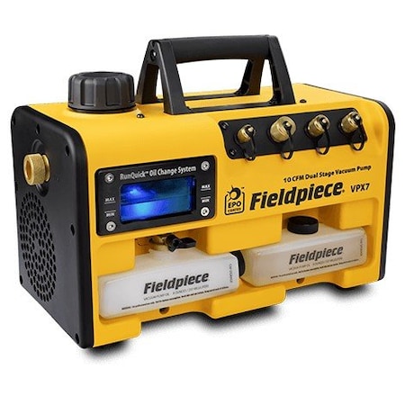 Fieldpiece Vacuum Pump, 10 cfm, 15 micron, 120V AC VPX7 | Zoro