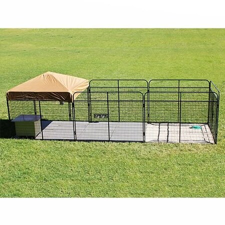 K9 Kennel Store 6ft X 24ft ULTIMATE DOG KENNEL Standard Powder Coated ...