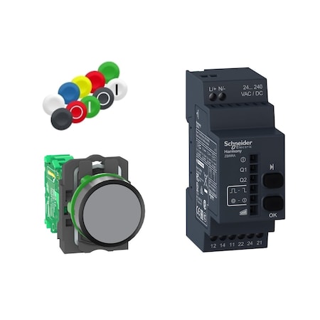 Schneider Electric Push Button Transmitter and Receiver Kit, 22 mm ...