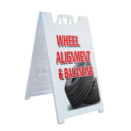 Signmission Wheel Alignment & Balancing, A-Frame & 2 Decals Installed ...
