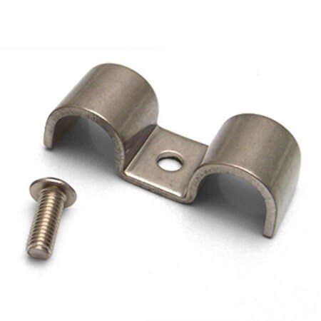 Skilledpower ASCLC2250 .25 Stainless Steel Double Line Clamps, 12PK ...