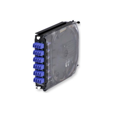 Corning CCH Pigtailed Splice Cassette 24 F, LC UPC Duplex Shuttered ...