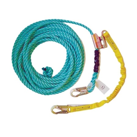 Qual-Craft Qualcraft 01320-QC Vertical Lifeline, 50 ft L Line 1320 | Zoro