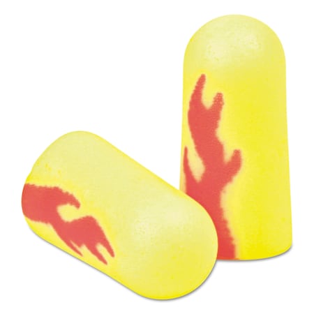 3M No Foam Ear Plugs, Bullet Shape, 32 dB, Yellow, 200 PK 312-1252 | Zoro