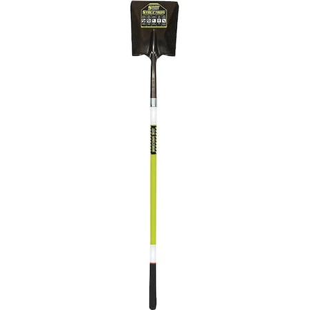 Structron Square Point Shovel, 9-1/2 in W Blade, 14 ga Gauge, Steel ...